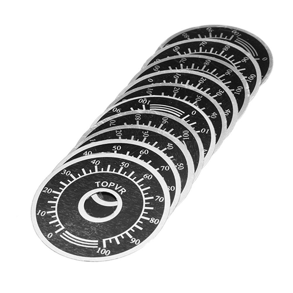Potentiometer 0-100 Scale Sheet | RSE Electronics