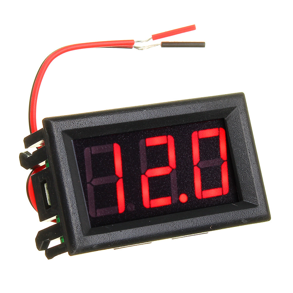 RED DIGITAL VOLTMETER LARGE DC 0-30V | RSE Electronics